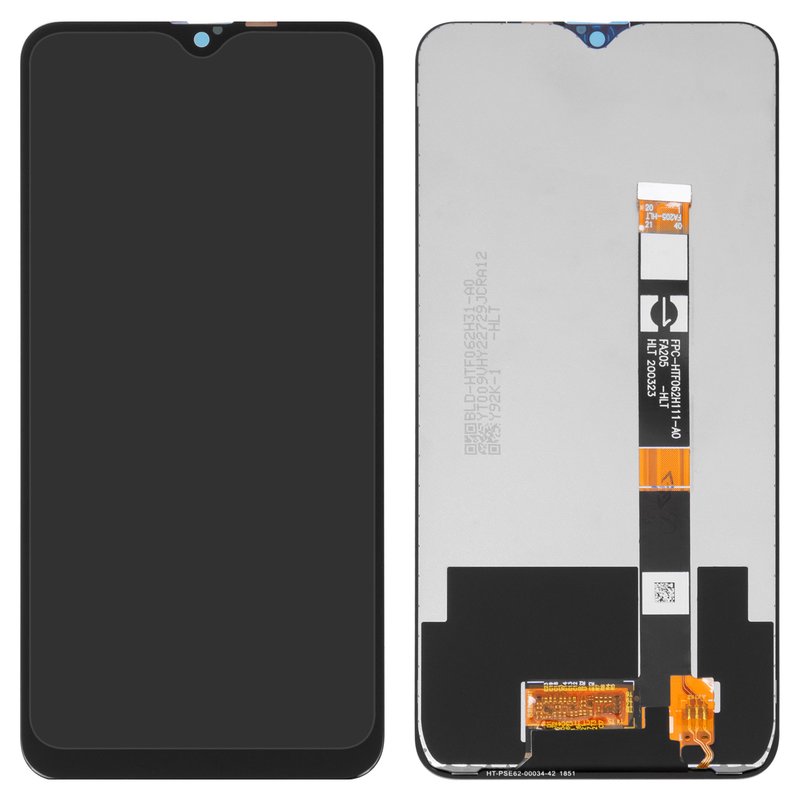 LCD compatible with Oppo A12, A5s, A7, (black, without frame, Original ...